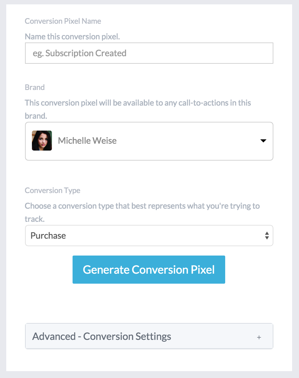 How do I set up a Conversion Pixel? – Sniply